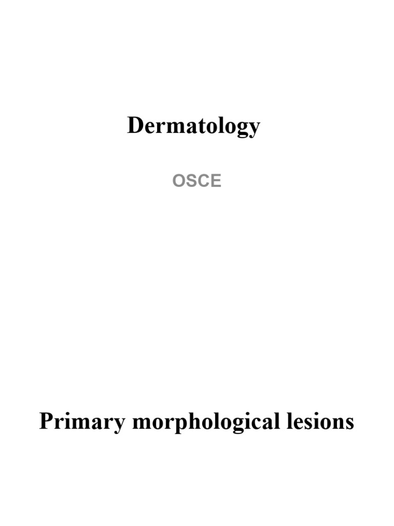 Dermatology OSCE Pictures 1 | PDF | Psoriasis | Dermatitis