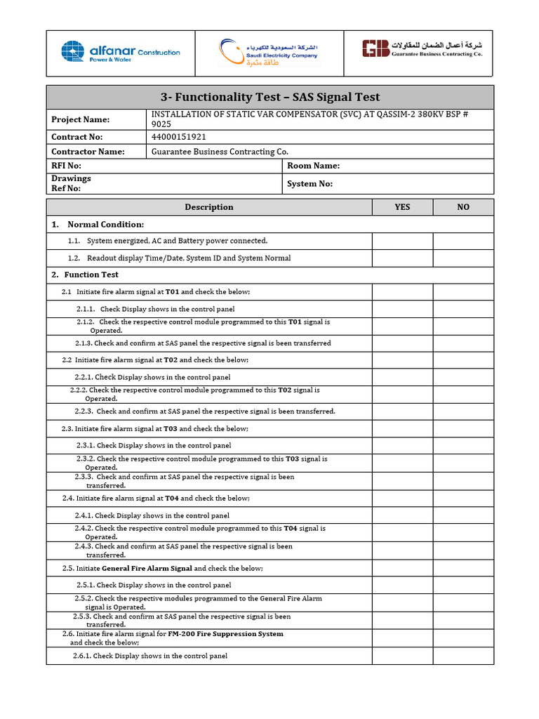 3 - Functionality Test - SAS | Download Free PDF | Electrical ...