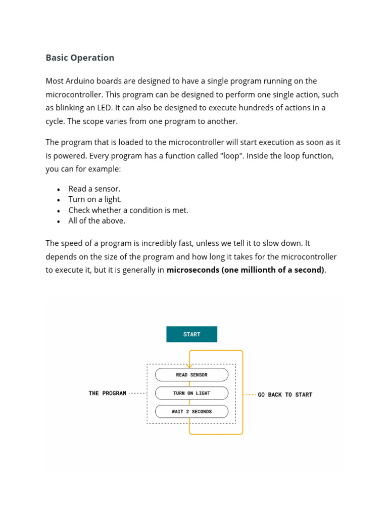 The Basic Operation of An Arduino | PDF