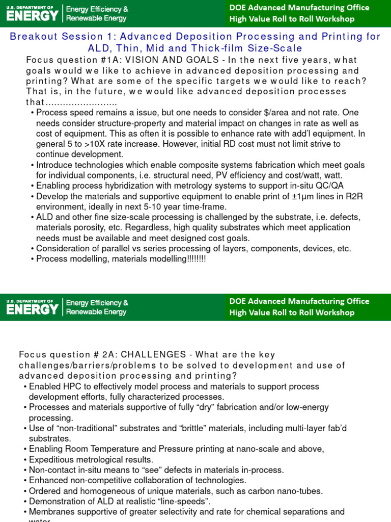 Session 1 - Advanced Printing-Deposition Comments Outbrief | PDF | Art ...