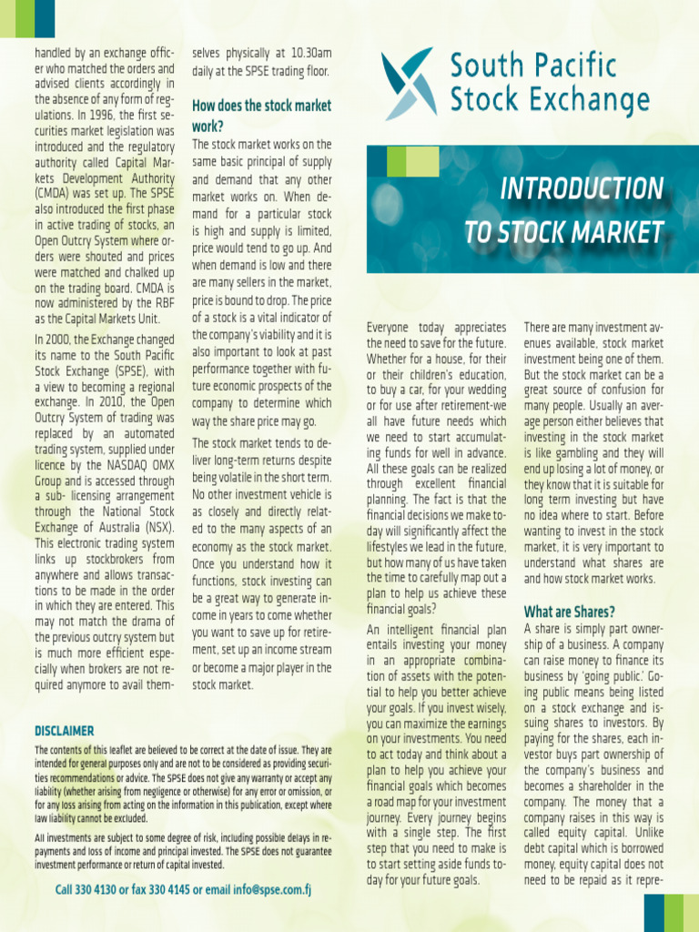 Introduction To Stock Market | PDF