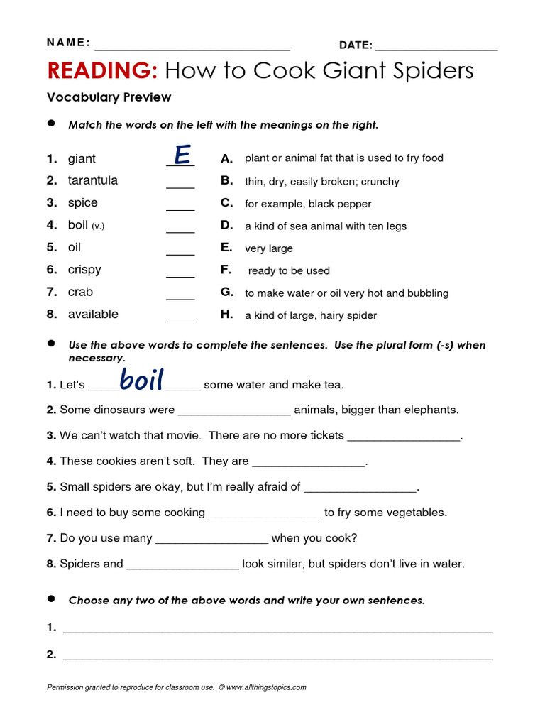 Reading Cook Tarantula | PDF