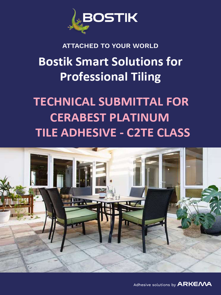 BOSTIK CeraBest Platinum Submittal - Rev1 - 020723 | PDF