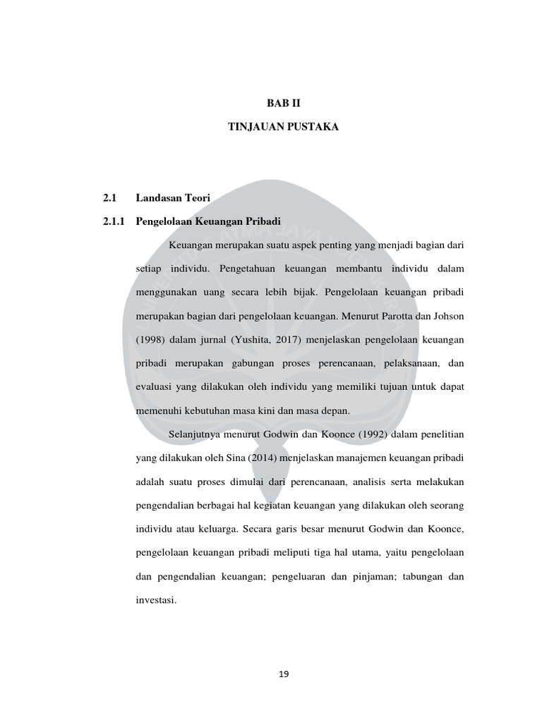 Bab II Gaya Hidup | PDF