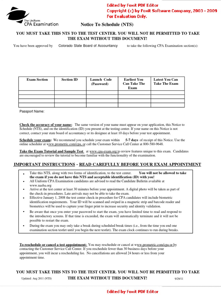 NTS CPA Exam | Uniform Certified Public Accountant Examination ...