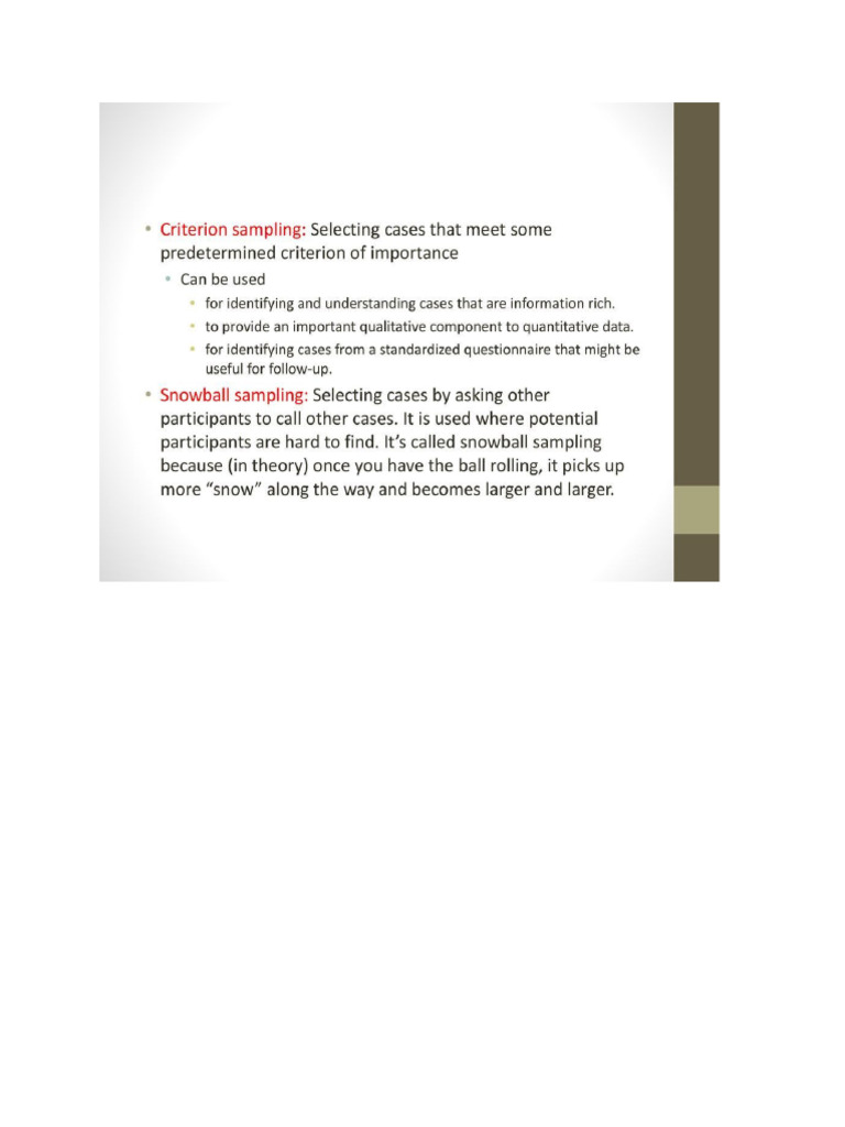 Criterion Sampling | PDF