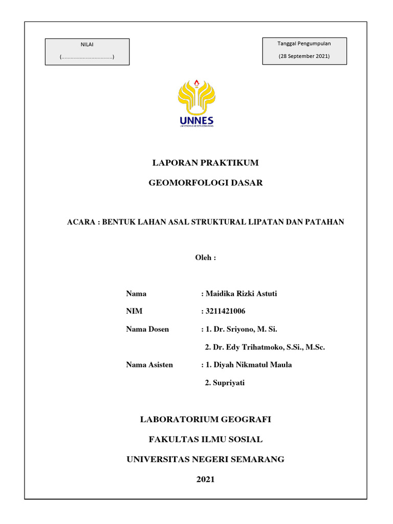 Bentuk Lahan Asal Struktural Lipatan Dan Patahan | PDF Bentuk Lahan Asal Struktural Lipatan Dan Patahan | PDF