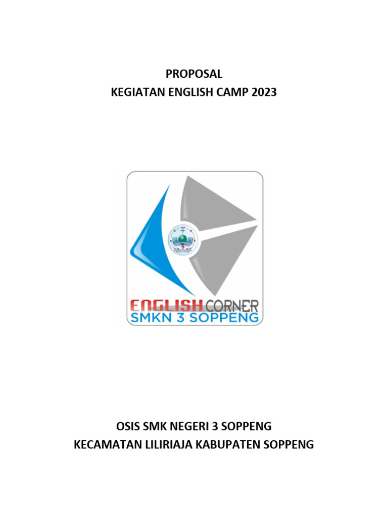 Proposal English Camp | PDF