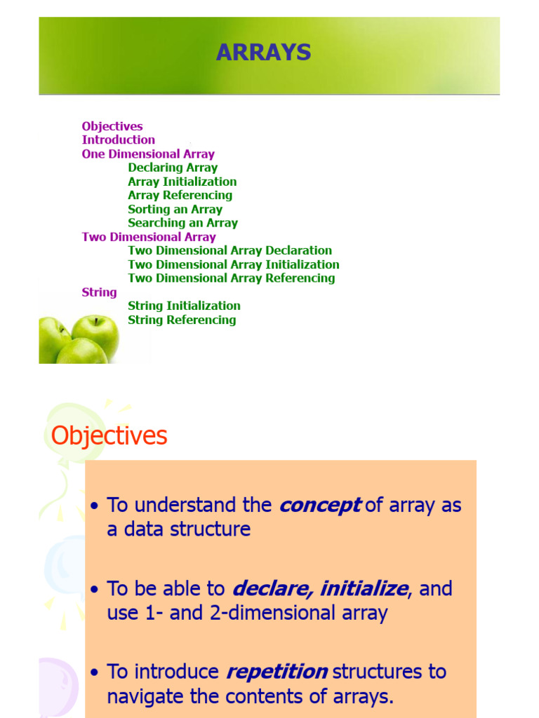 Chapter7 Arrays | PDF