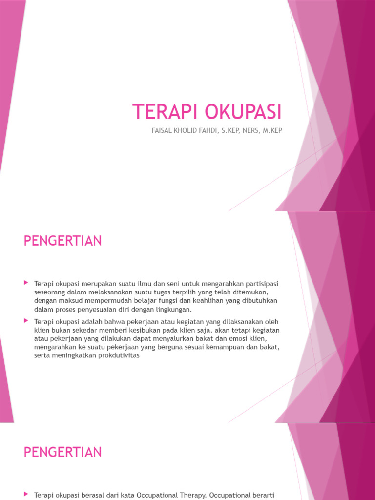 Terapi Okupasi | PDF