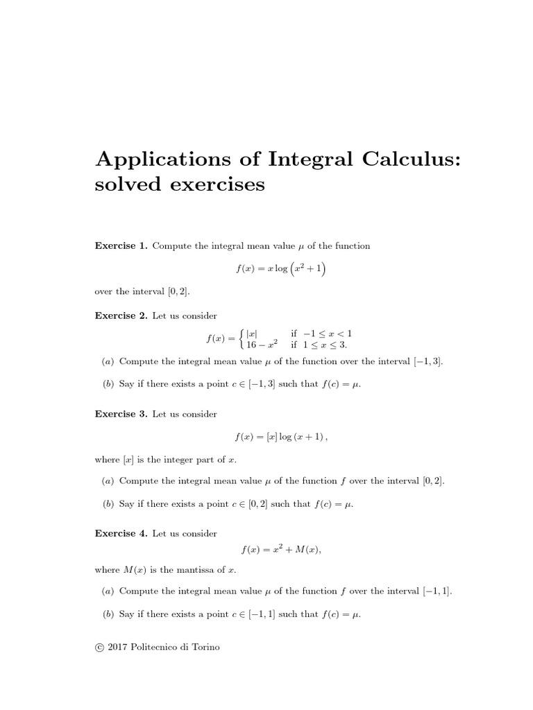 Solved Exercises | PDF