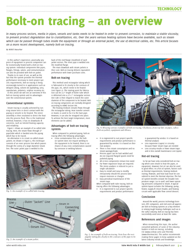 Bolt On Heat Tracing Controtrace Tradename 1620708269 | PDF | Home ...