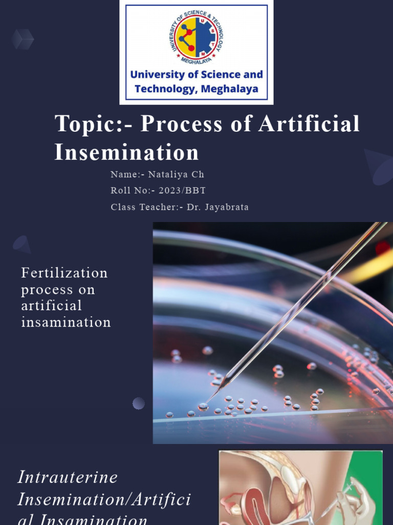 Topic:-Process of Artificial Insemination | PDF