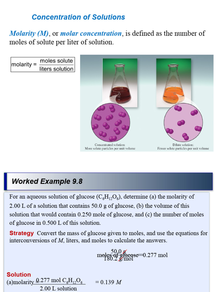 Molarity and Dilutions | PDF | Concentration | Mole (Unit)
