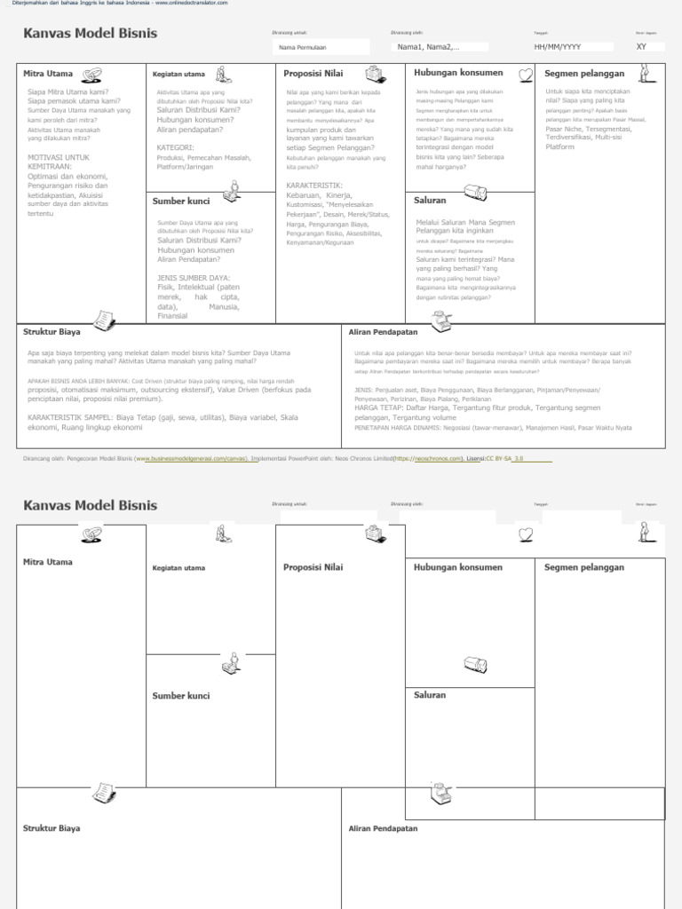 Business-Model-Canvas en Id | PDF Business-Model-Canvas en Id | PDF