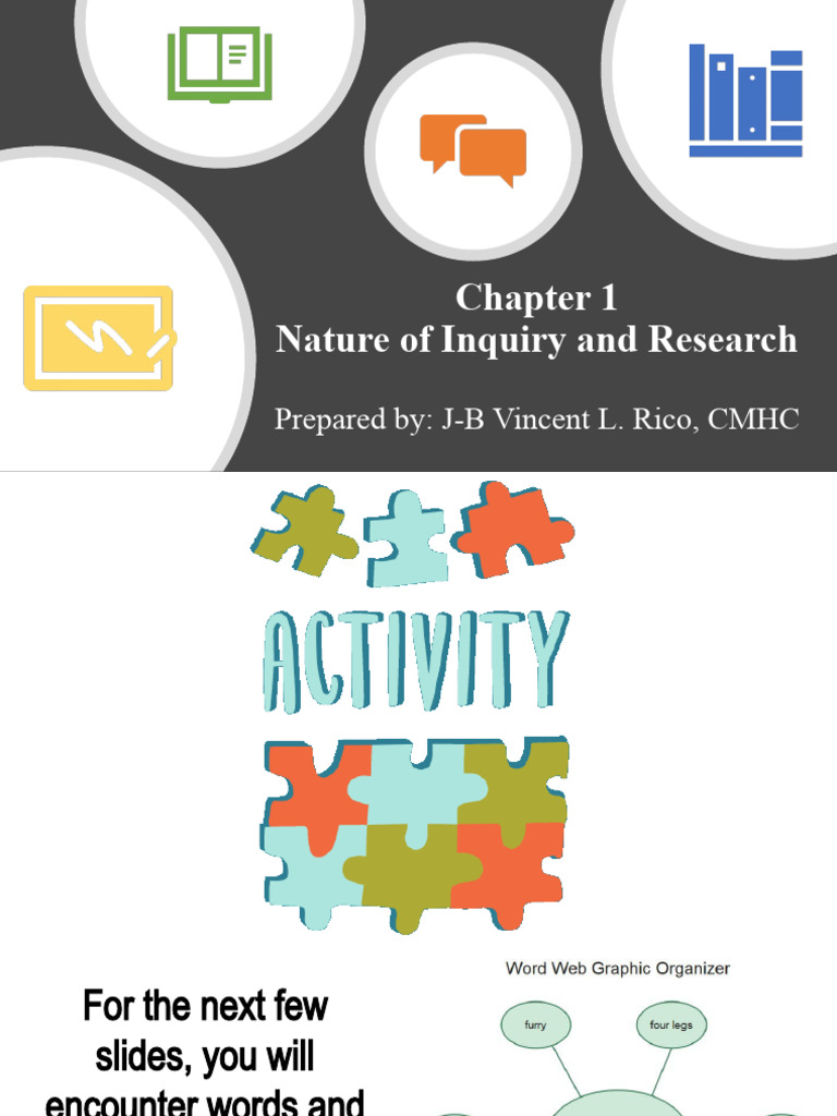 Chapter 1 Nature of Inquiry and Research Lesson 1 and 2 | PDF