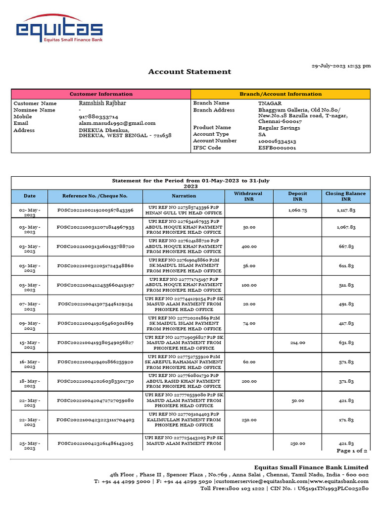 India Address Proof | PDF | Financial Services | Applications Of ...
