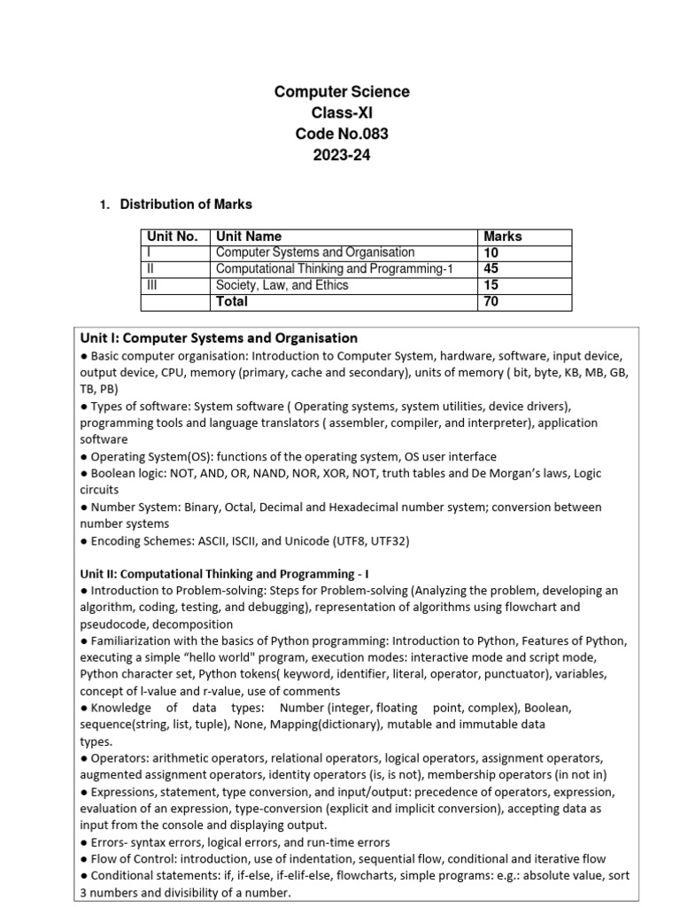 11 Computer Science Eng 202324 Pdf 