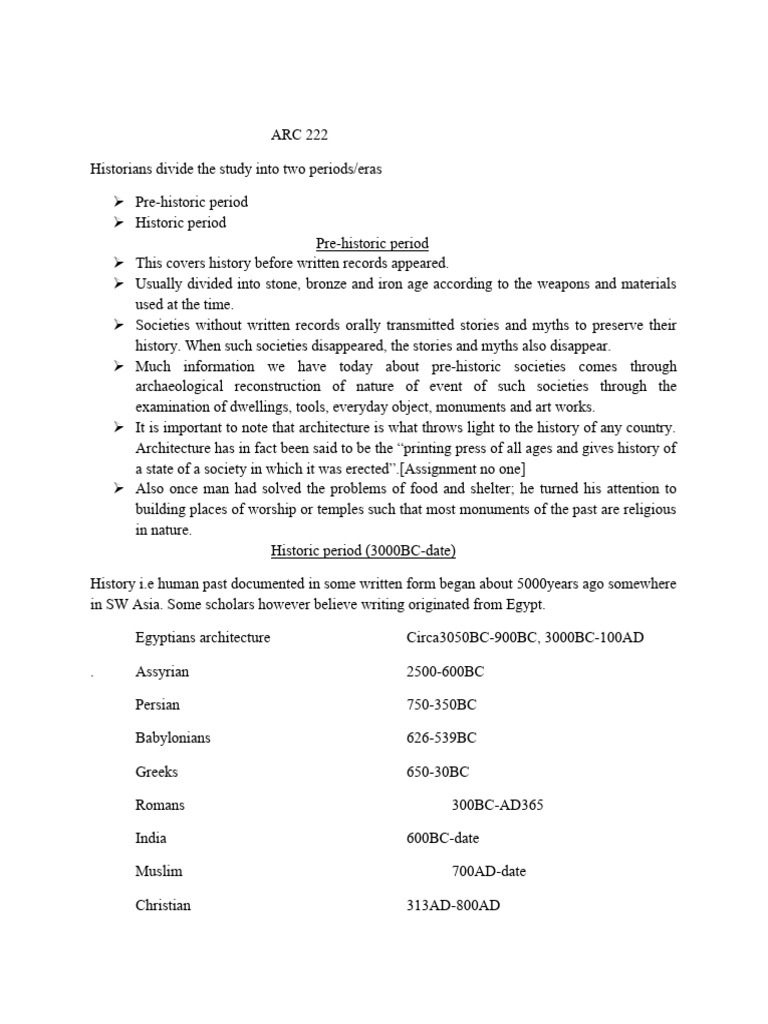 ARC 222 Lecture Notes 2023 | PDF ARC 222 Lecture Notes 2023 | PDF