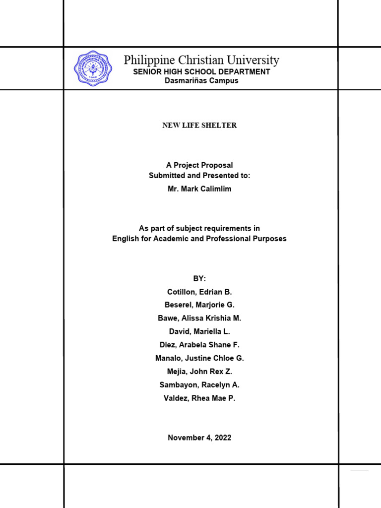 B SIRAH GROUP 2 Project Proposal | PDF | Social Science | Wellness