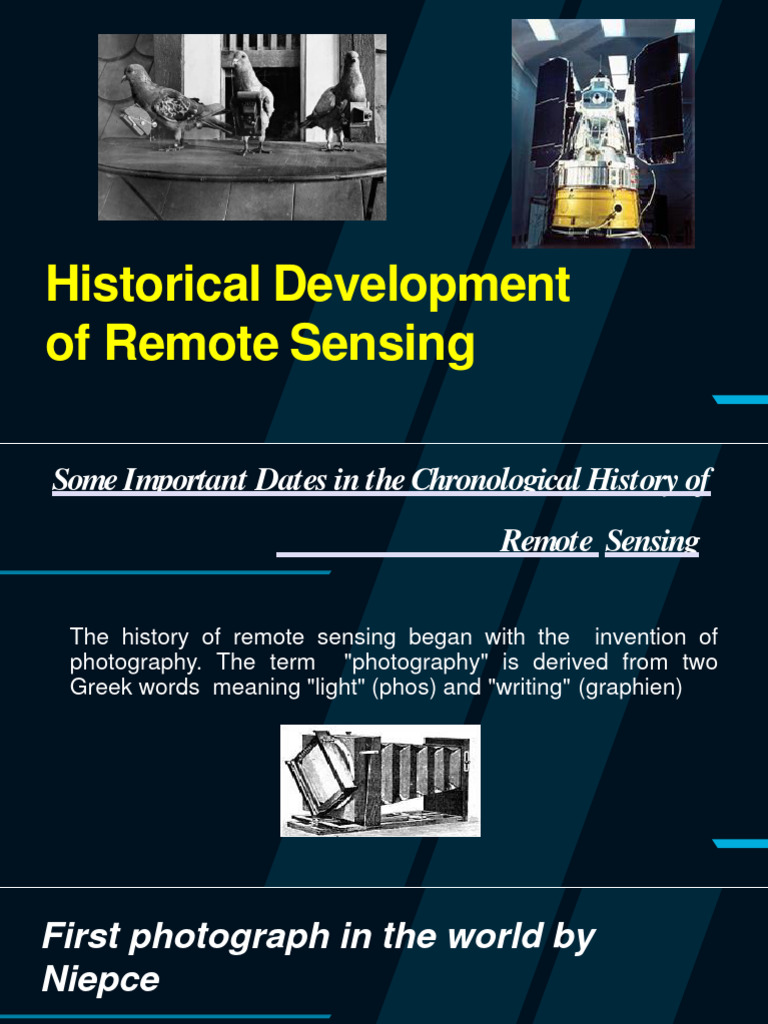 Historical Development of Remote Sensing | PDF