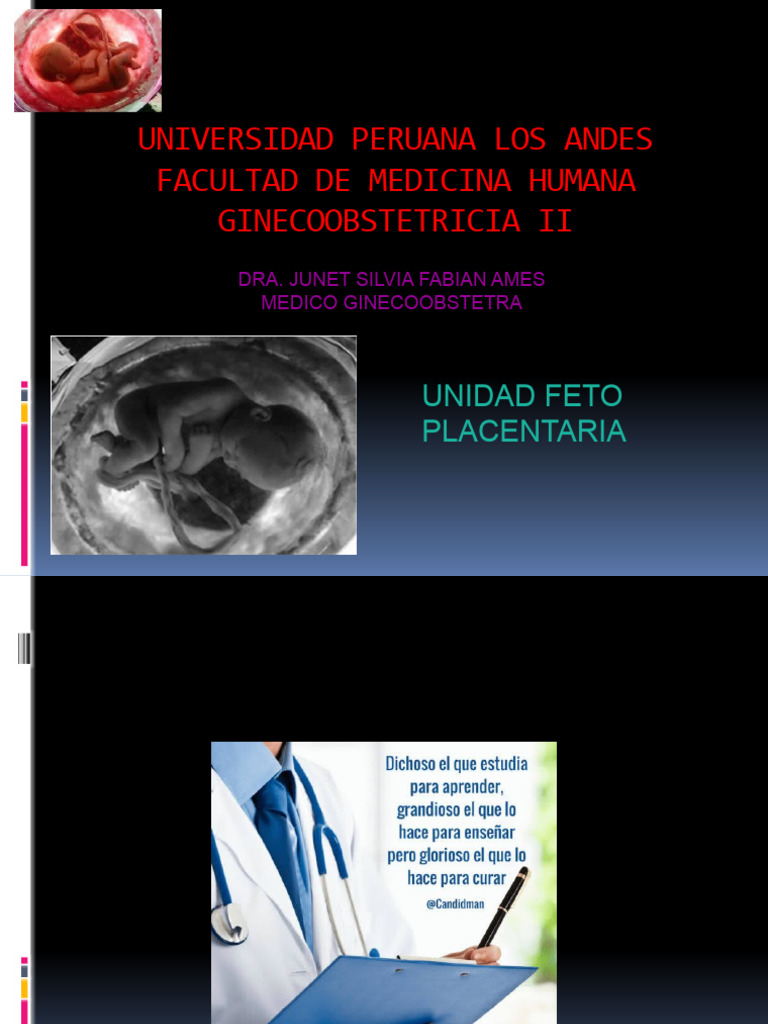 Unidad Feto Placentaria | PDF