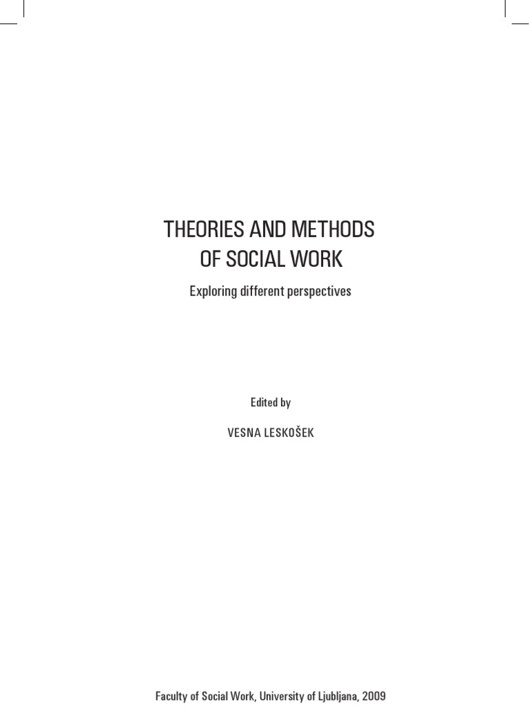 Theories and Methods of SW | PDF | Social Work | Id
