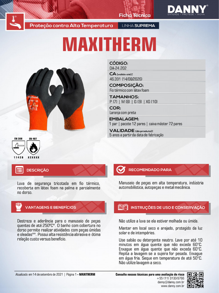 Ficha Tecnica Maxitherm Da24202 | PDF