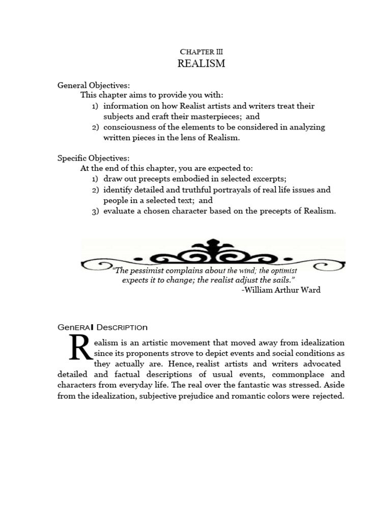 Realism Handout | PDF