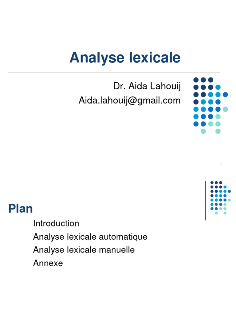 Analyse Lexicale Final | PDF