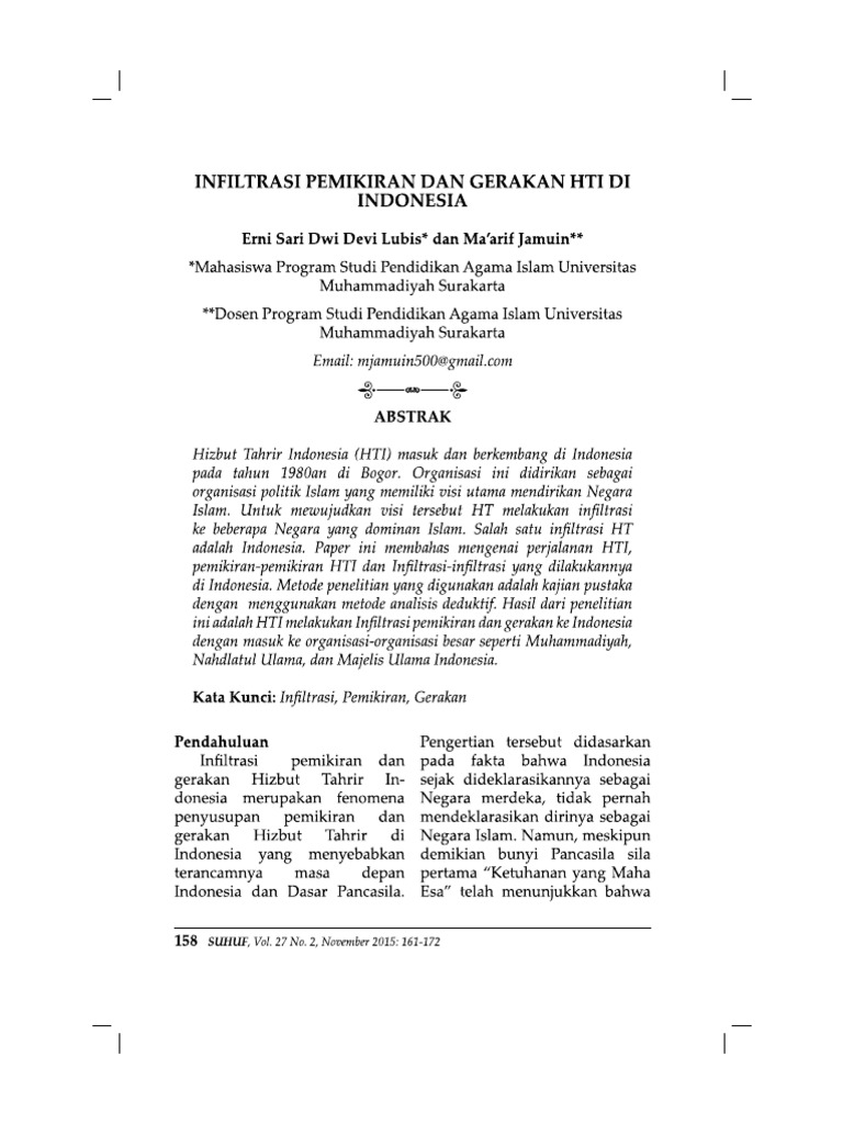 Infiltrasi HTI | PDF