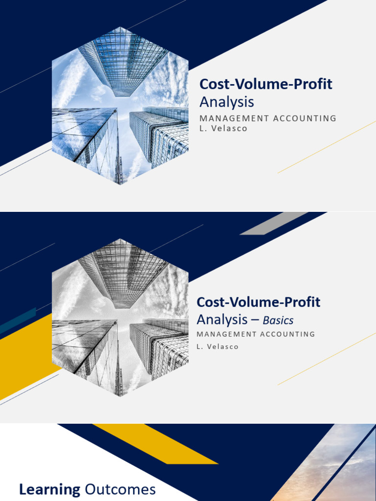 Cost-Volume-Profit Analysis (Basics) | PDF