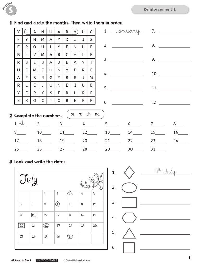 All About Us Now 4 - Reinforcement and Extension Worksheets | PDF