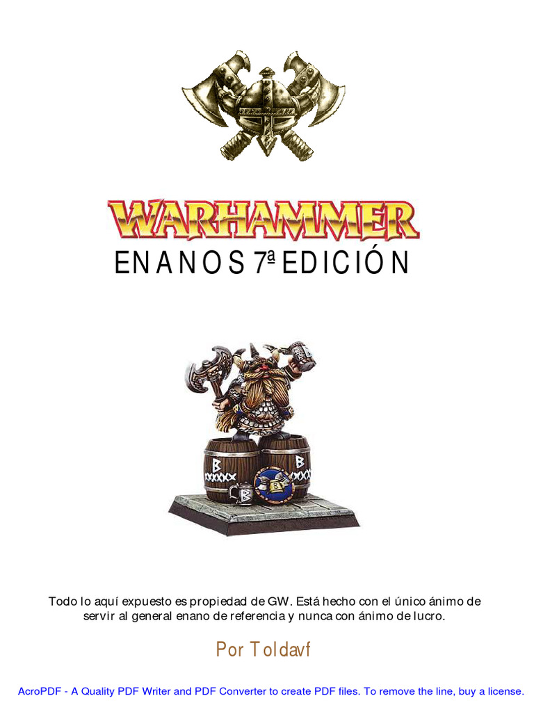 Warhammer - Ejercito Enanos 7 | PDF