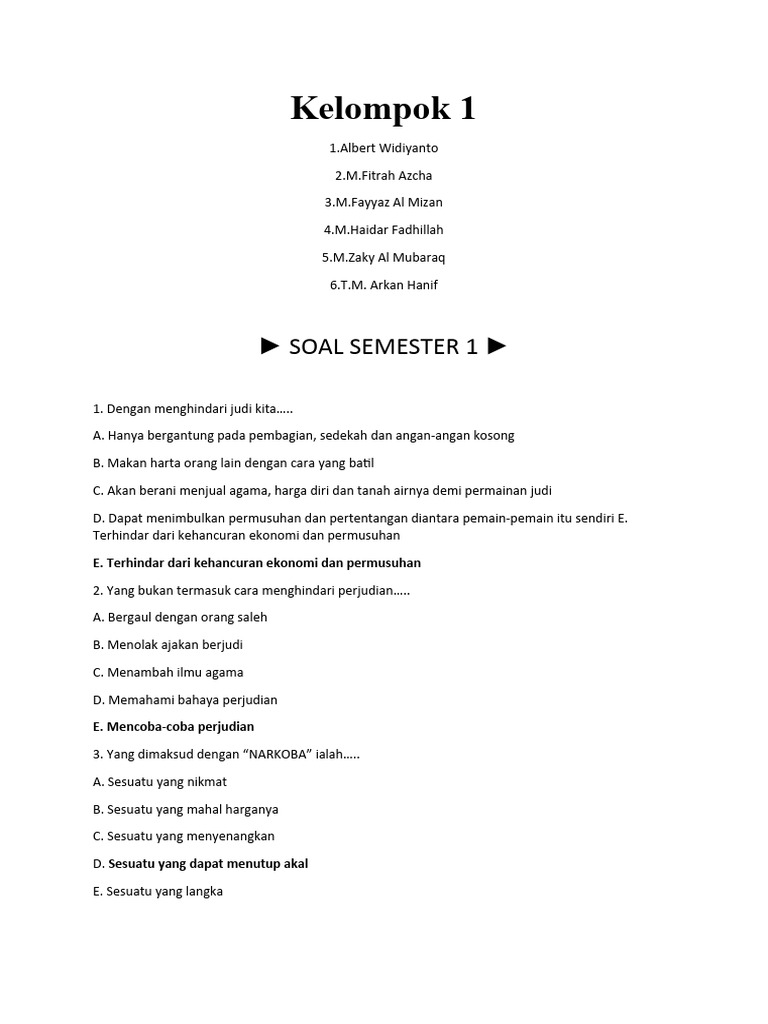 Kelompok 1 Aqidah Akhlak | PDF