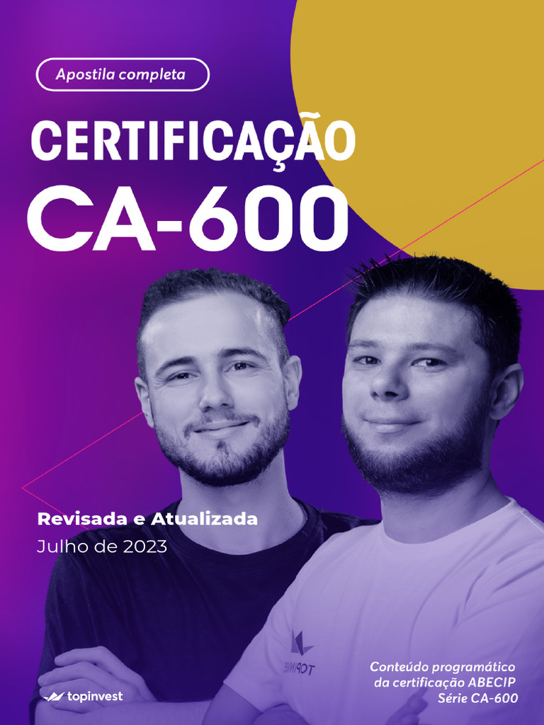 Apostila TopInvest CA 600 Da Abecip | PDF