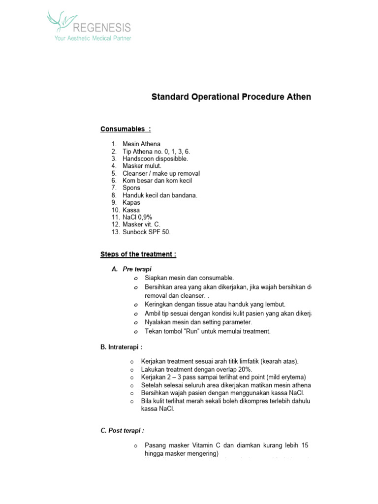 SOP Athena | PDF