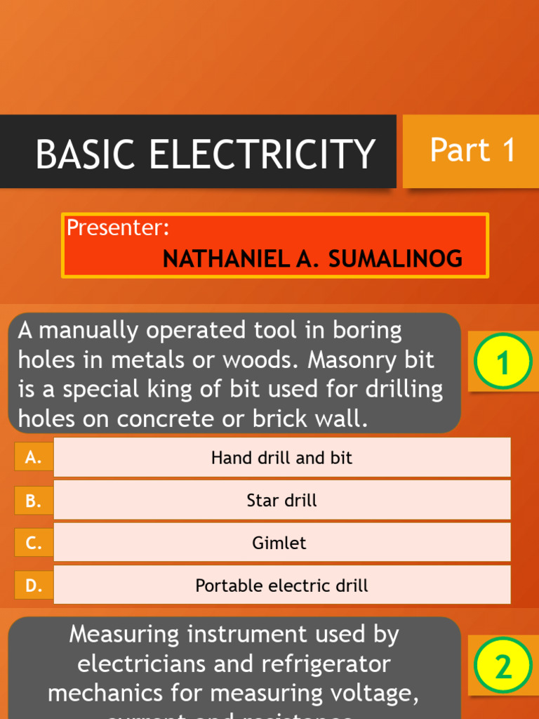 Basic Electricity Exam | PDF