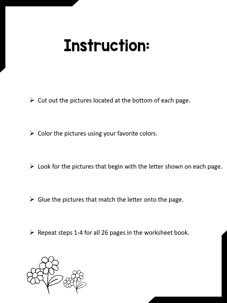 Alphabet Beginning Letter Sounds - Cut and Paste Phonics Activity ...