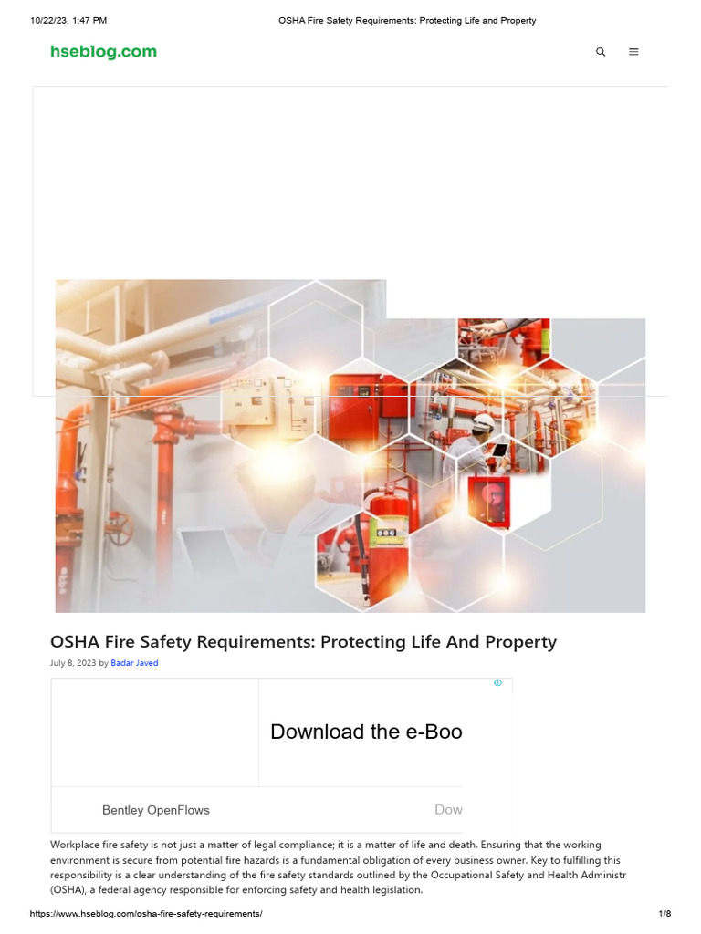 OSHA Fire Safety Requirements - Protecting Life and Property | PDF ...