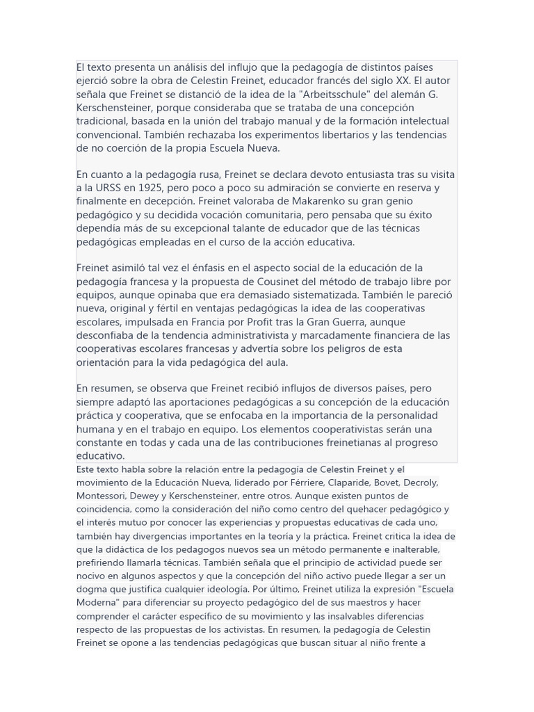 Celestin Freinet | PDF