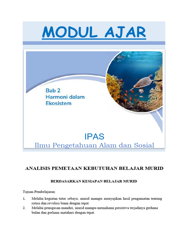Modul Ajar Ipas Bab 2 | PDF