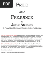 Pride & Prejudice - 2005 Movie Script | PDF | Jane Austen | Adaptations Of Works