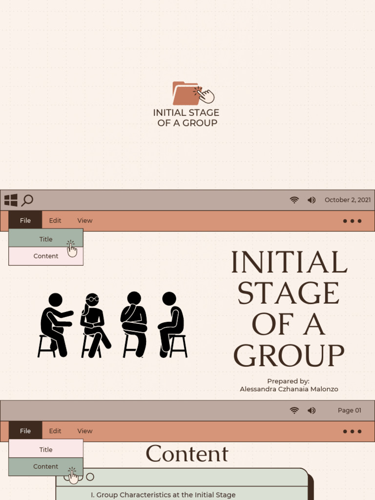 Initial Stage of Group Development | PDF | Career & Growth | Self ...