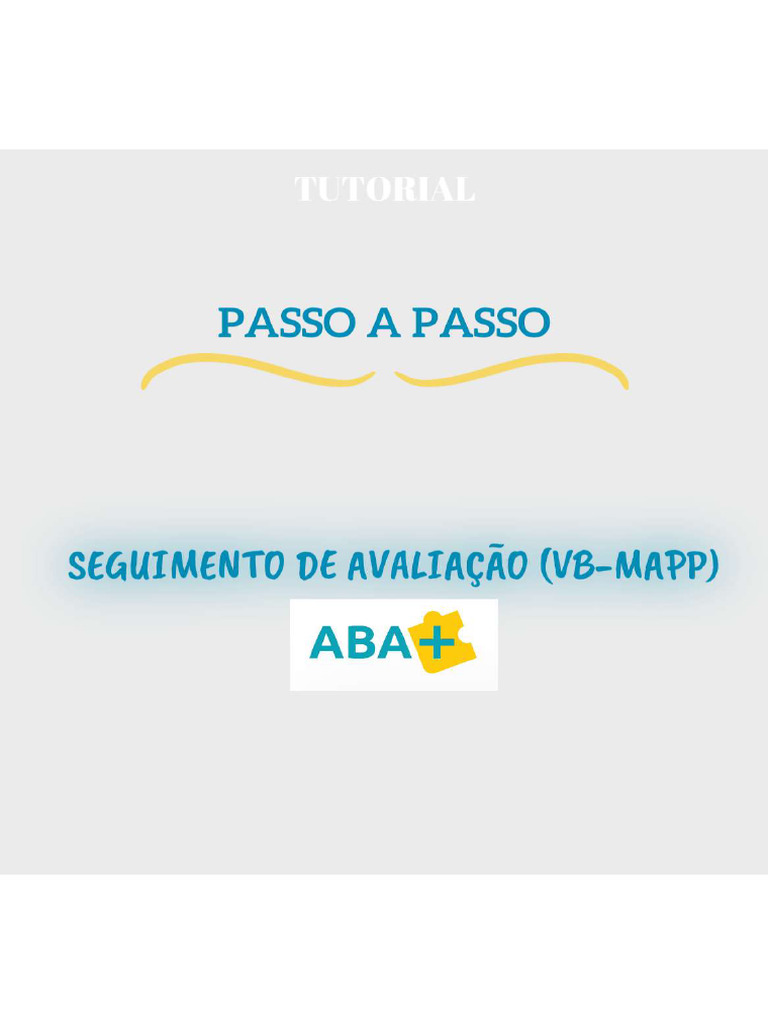 Aba+ Avaliação Continuação (Vb-Mapp) | PDF