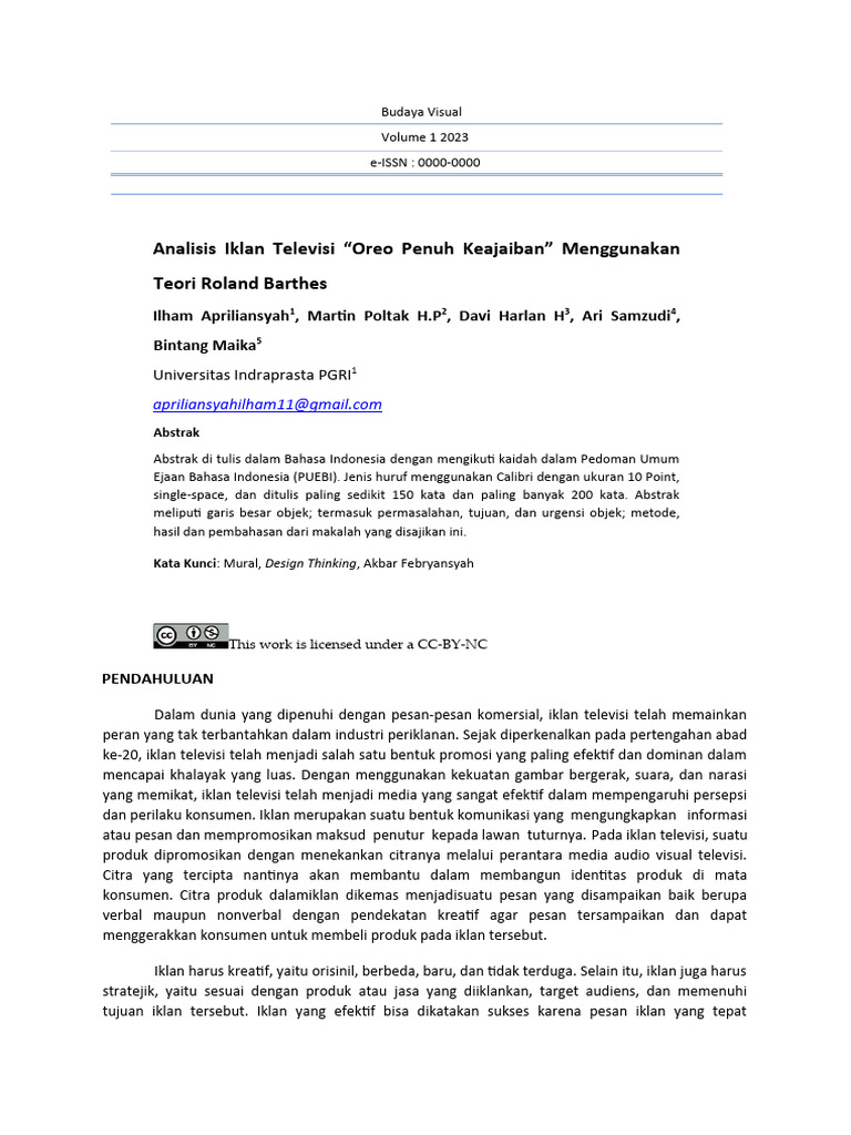 Iklan Oreo Untuk Goem | PDF