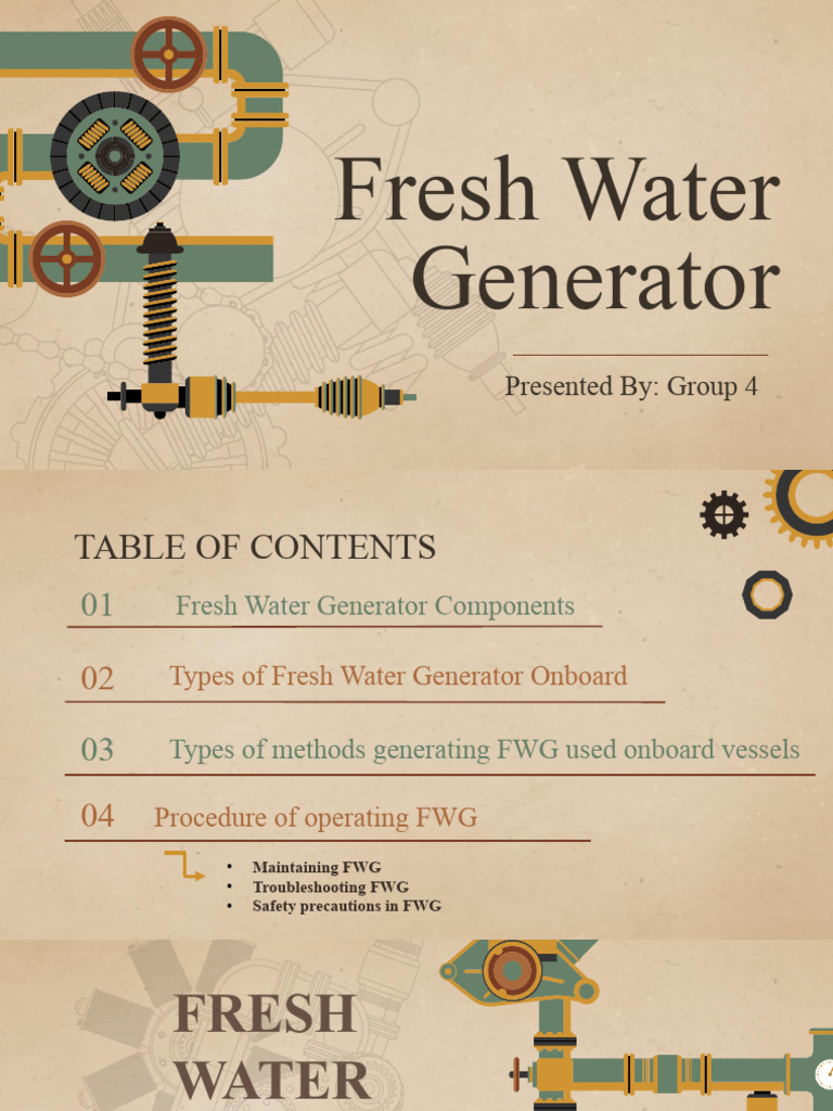 Fresh Water Generator PPT 1 | PDF