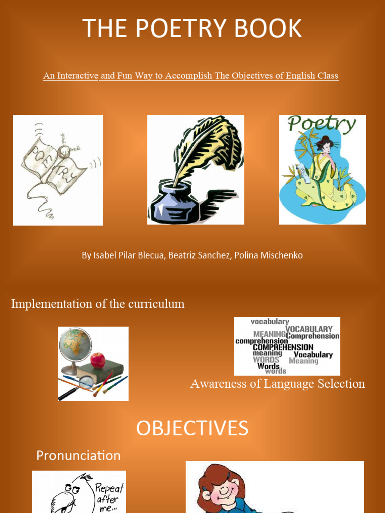 Poetry Book Power Point | PDF | Language Arts & Discipline | General ...