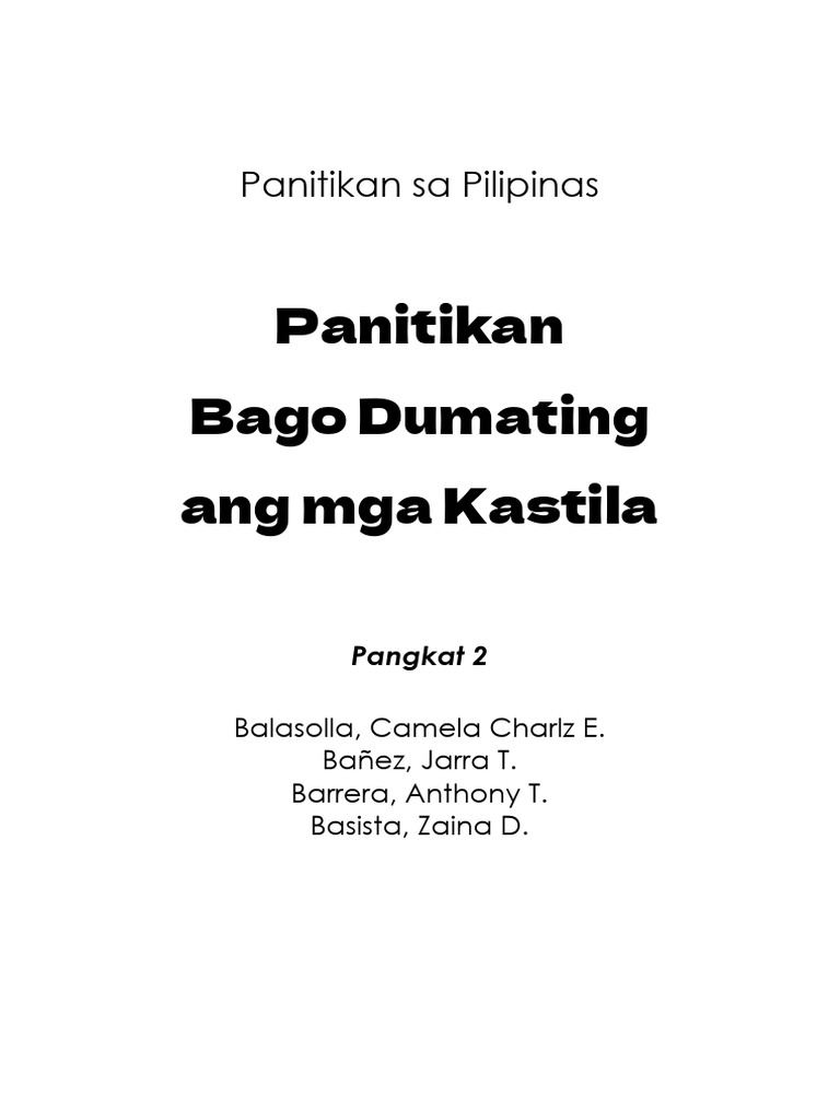 Panitikan Written - Report | PDF