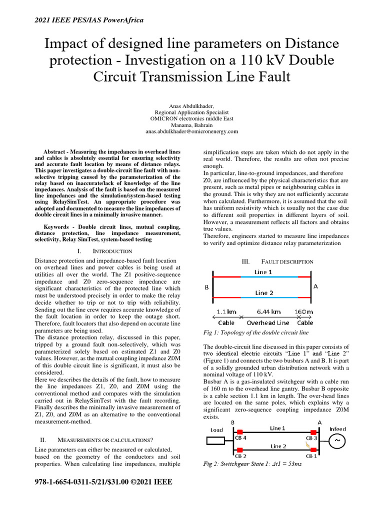 Importance of Line Impedance Measurement | PDF | Electrical Impedance | Relay